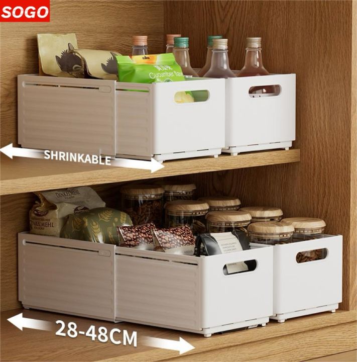 3PCS Retractable Storage Drawer Dividers Stacking Plastic Drawer ...