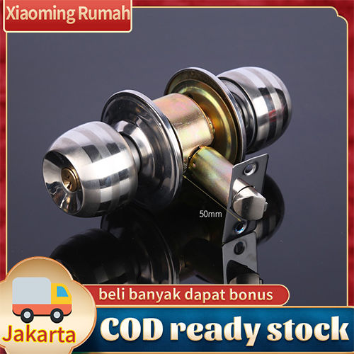 Kunci Pintu Kamar Mandi Bulat Onat / Tarikan Gagang Handle Putar ...