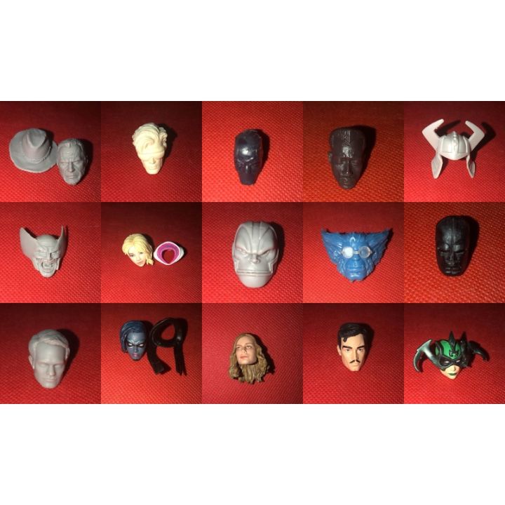 Marvel Legends(1/12) Head DCUC 6 inch, 1:12 Scale heads for custom ...