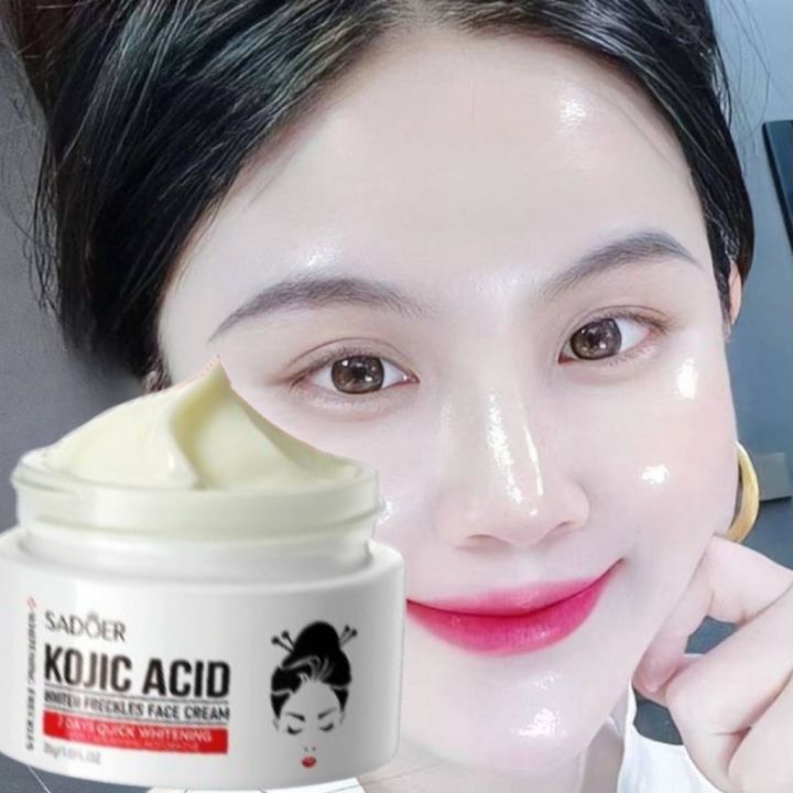 Kojic Acid Whitening Freckle Cream Remove Dark Spots Melanin Melasma ...
