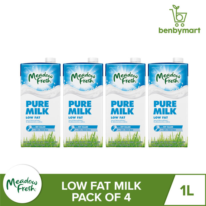 Meadow Fresh Low Fat Milk 1L (4-Pack) | Lazada PH
