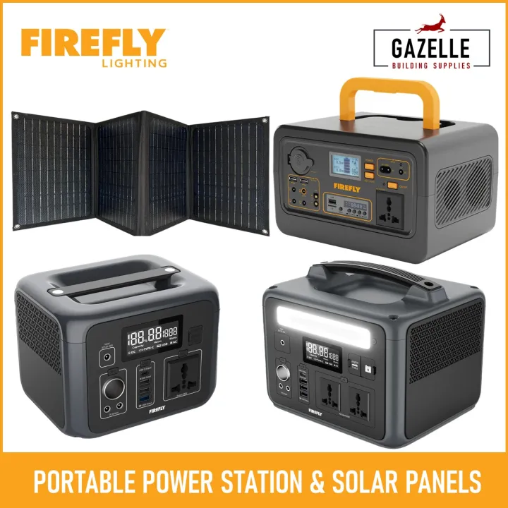 Firefly Portable Power Stations and Monocrystalline Solar Panels FEL448 ...