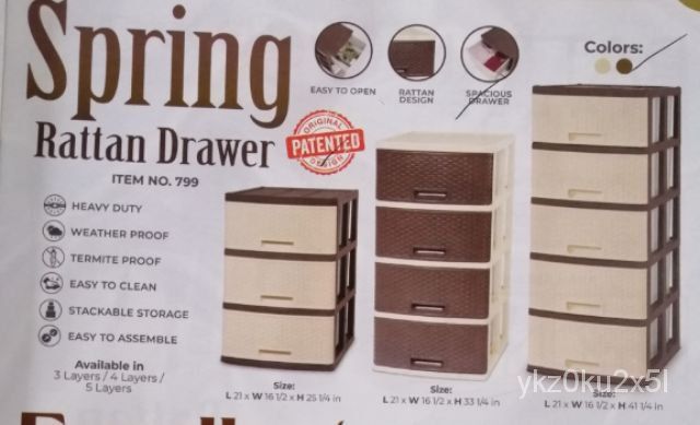 JOLLY MULTI-PURPOSE 3 LAYER DRAWERS / CLOTH STORAGE DRAWER | Lazada PH