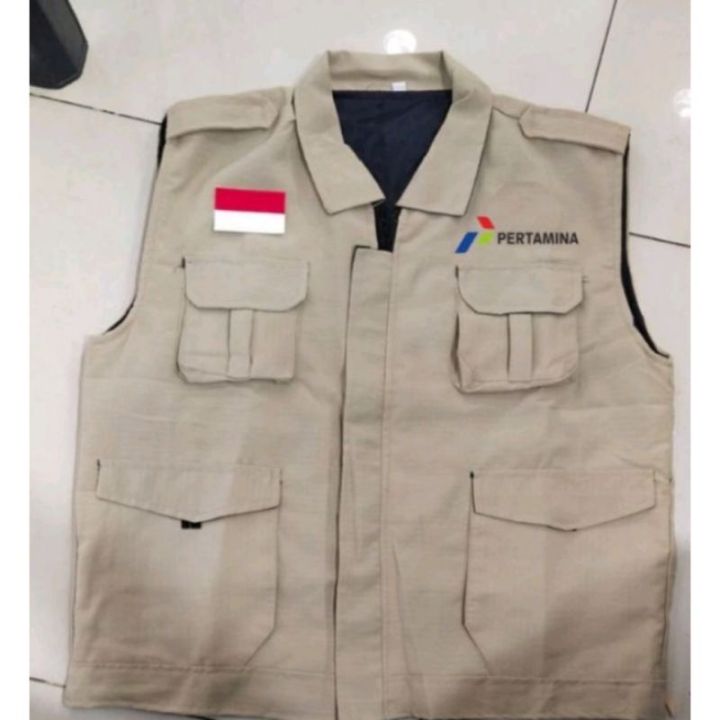 rompi Pertamina rompi ripstok Pertamina rompi kerah Pertamina rompi ...
