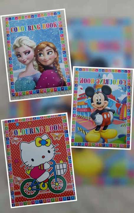 [ Ready Stock ] Children Cartoon Colouring Book/ Buku Mewarna Budak ...