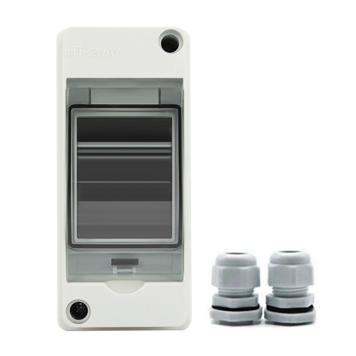HT-2 IP65 Waterproof Distribution Breaker Box Panel Installation 2 WAY ...