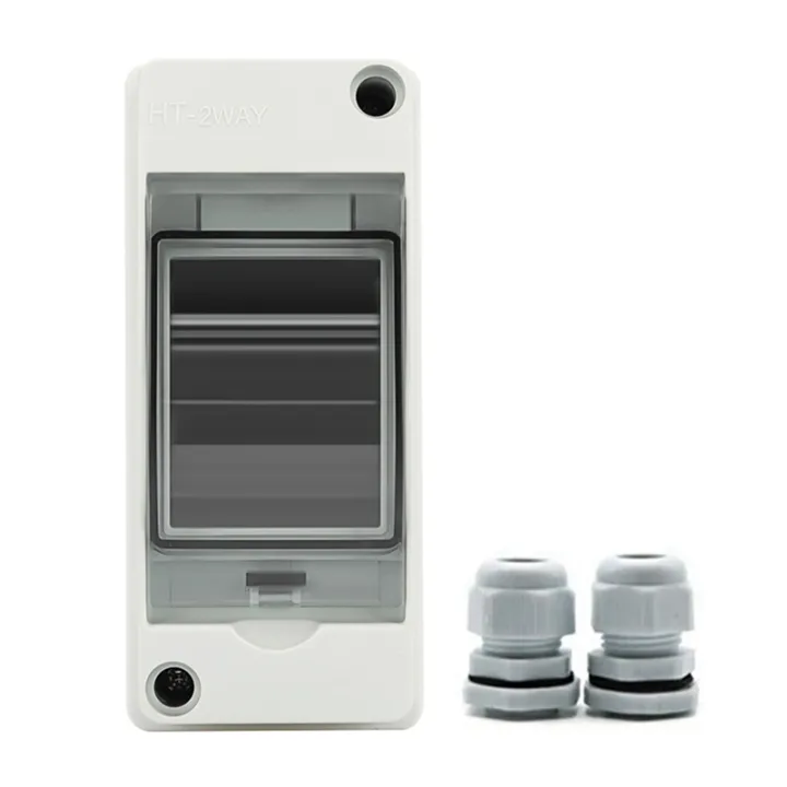 HT-2 IP65 Waterproof Distribution Breaker Box Panel Installation 2 WAY ...
