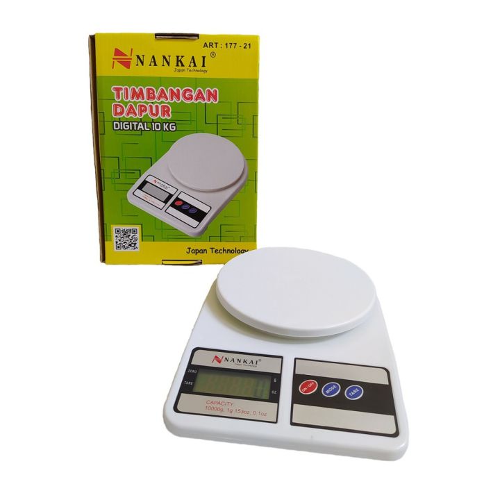 Timbangan Dapur 10kg Nankai Timbangan Kue Digital Scale 10 Kg | Lazada ...