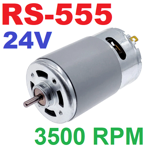 RS-555 DC Motor 24V DC 3500RPM Large Torque for Electric Drill DIY Tool ...