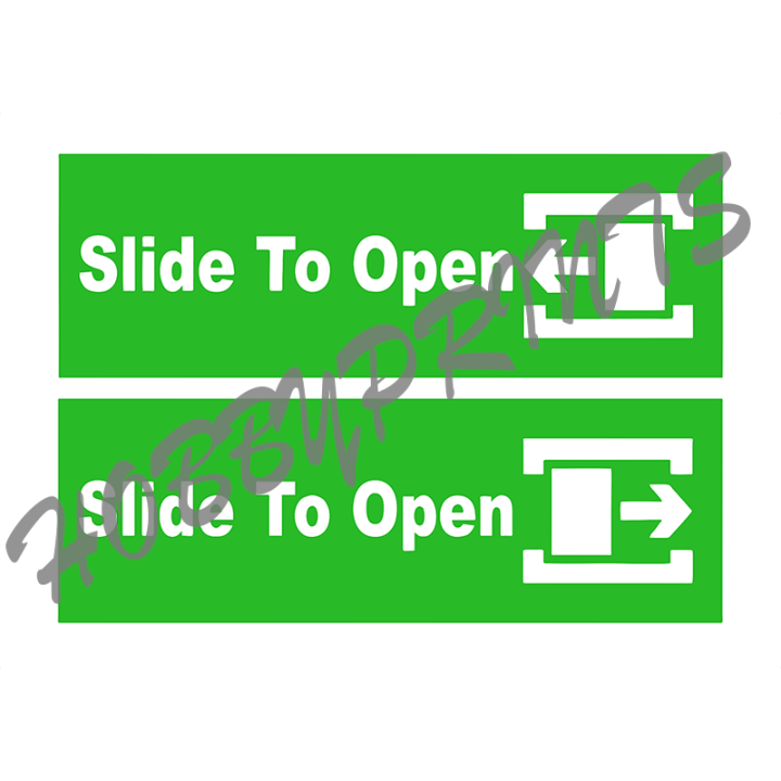 Laminated Signages | Slide to Open | Signage | Sign Boards | Lazada PH