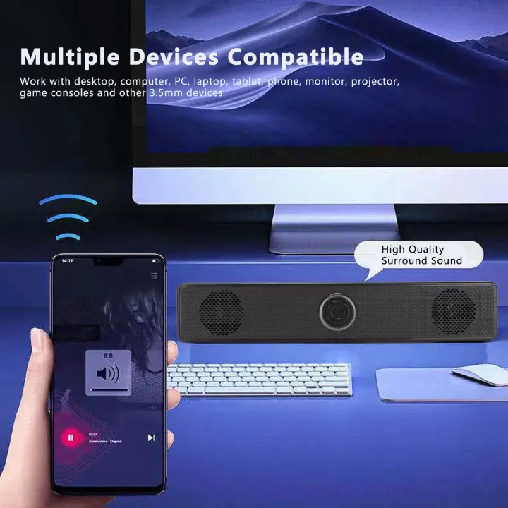 Computer Stereo Black USB Powered 350T PC 3.5mm Input with Volume ...