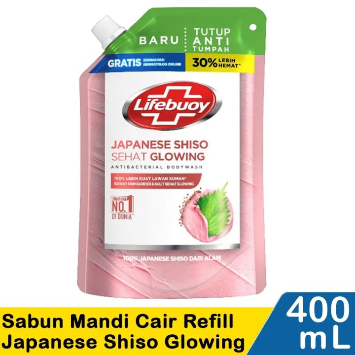 Lifebuoy Sabun Mandi Cair Refill Japanese Shiso & Mineral Clay 400mL | Lazada Indonesia
