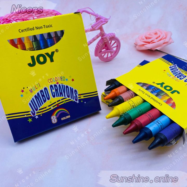 JOY JUMBO Crayons 8colors Multi-colored Crayon | Lazada PH
