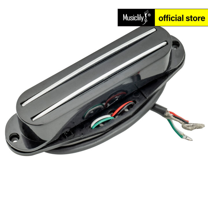 Musiclily Basic High Output Dual Hot Rails Ceramic Single Coil Sized ...