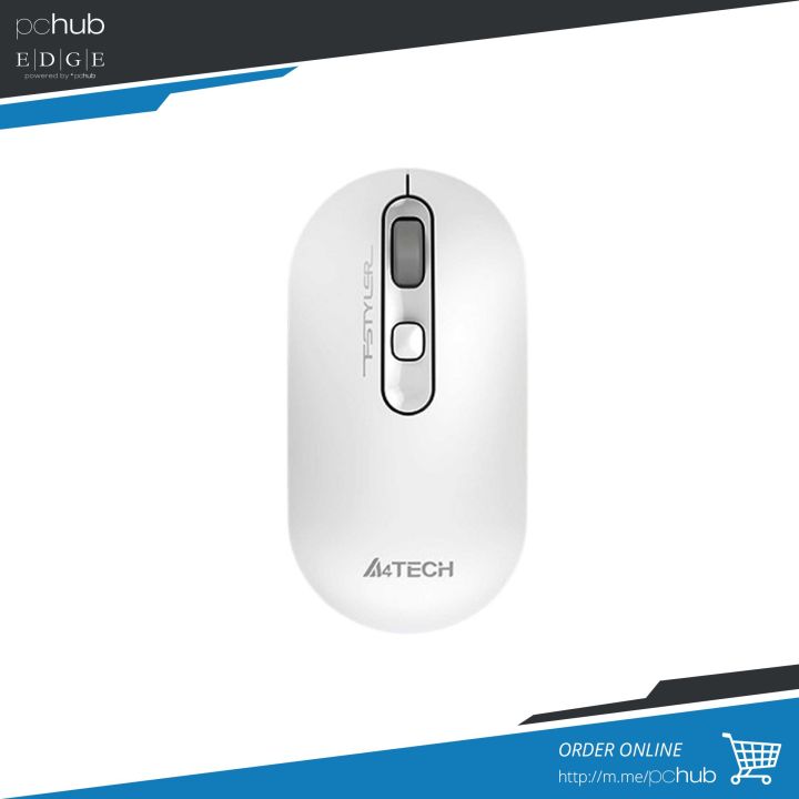 PChub | A4tech Fstyler, FG20, wireless mouse, white | Lazada PH
