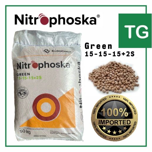 Jom Beli (1KG) Baja Subur NPK 151515 + 2S Nitrophoska Green Baja Cap ...