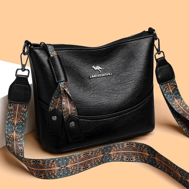 Tas ember wanita 2024 tas messenger bahu tali bahu lebar dan sempit ...