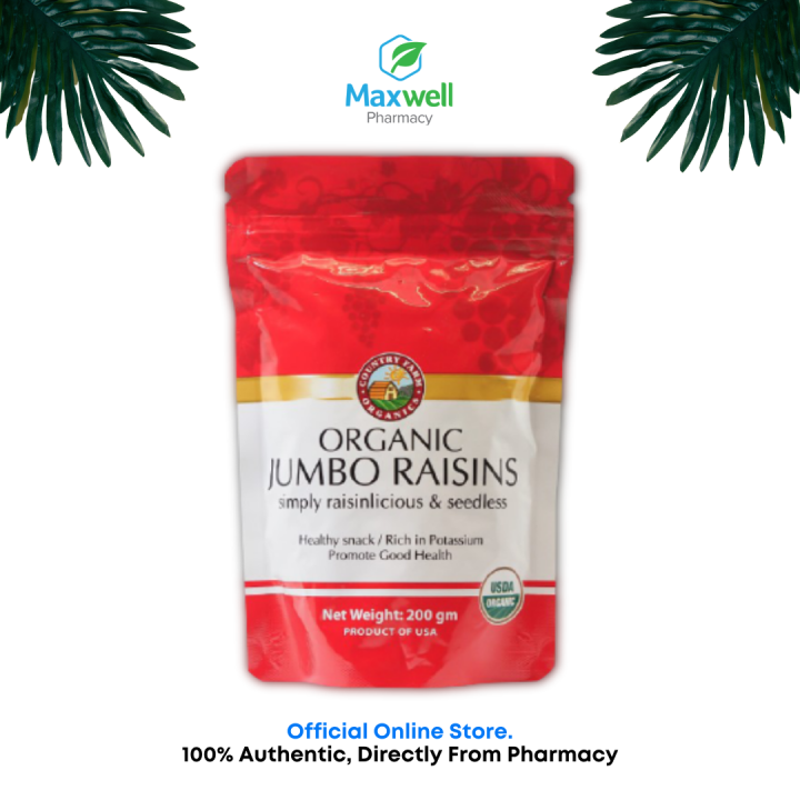 CFO Organic Dried Jumbo Red Raisins 200g | Lazada
