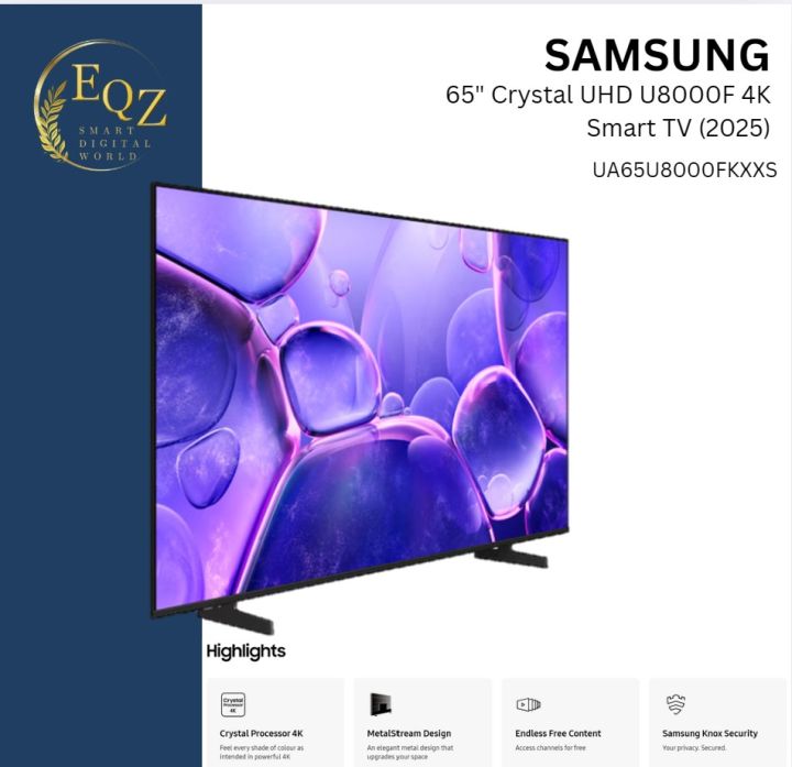 SAMSUNG LED UA65U8000FKXXS 65 INCH 4K SMART TV 3 YEARS SINGAPORE ...