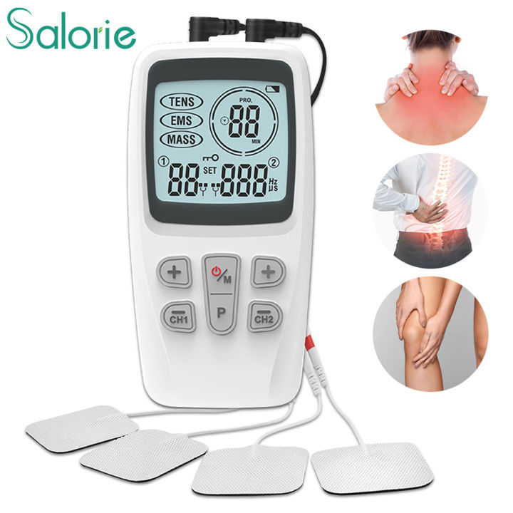 Salorie 3 in 1 Electric EMS Tens Massage Machine Muscle Therapy ...