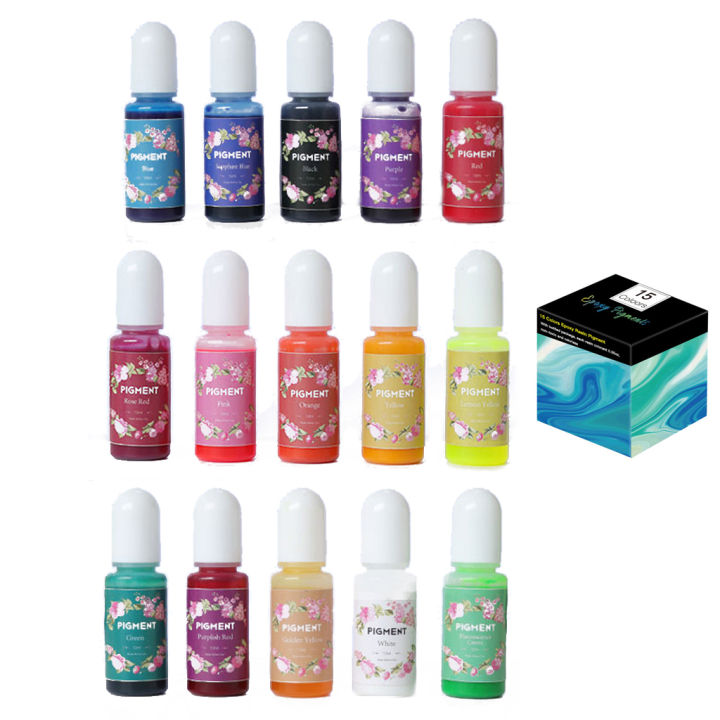 Epoxy Resin Colorant 15 Colors Epoxy Resin Pigment Epoxy Resin Dye for ...