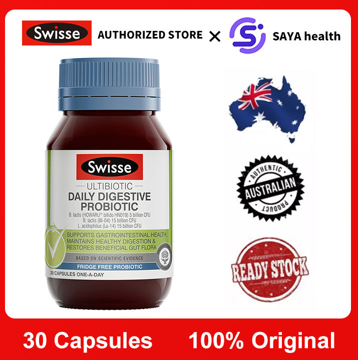 Swisse Ultibiotic Daily Digestive Probiotic 30 Capsules | Lazada PH