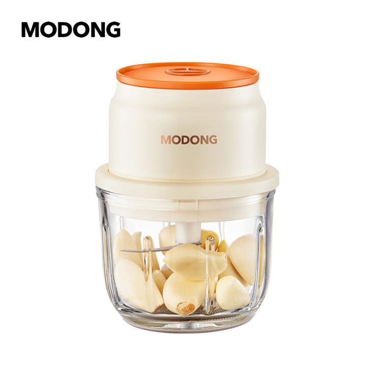 Modong สับเครื่องบดเนื้อในครัวเรือนชามแก้วแบบพกพา45W เครื่องบดเนื้ออเนก ...