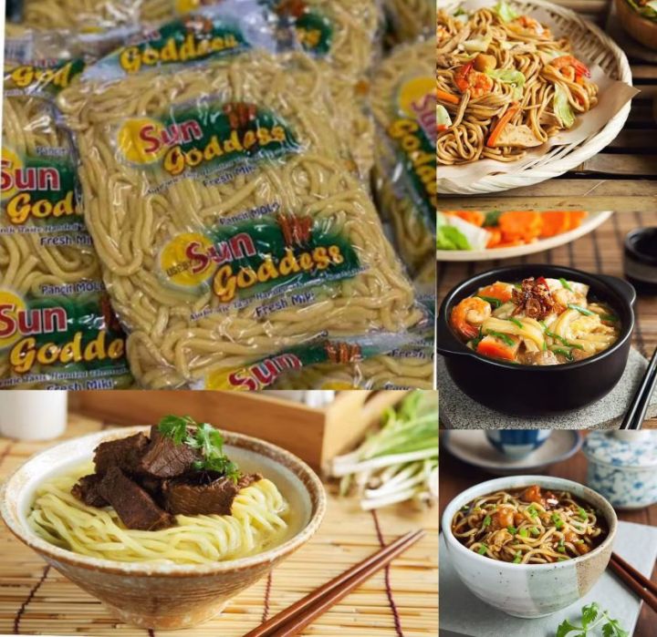 Sun Goddess Fresh Miki Pancit Lomi (Big round, Flat Lapad, Small round ...