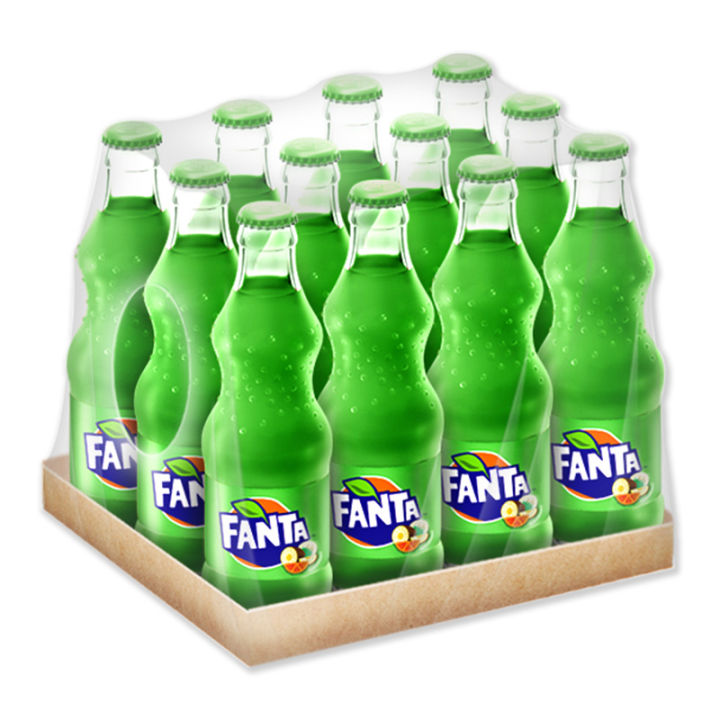 แฟนต้า น้ำอัดลม กลิ่นฟรุตพันช์ 250 มล. แพ็ค 12 ขวด Fanta Soft Drink ...