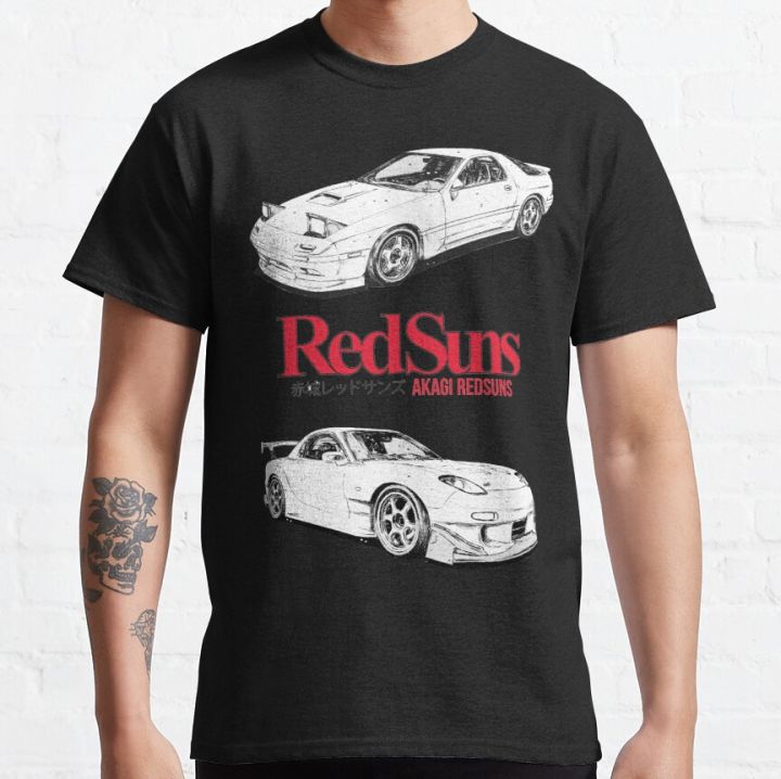 Kaos Initial D Akagi Redsuns Manga T-Shirt Pria Wanita | Lazada Indonesia