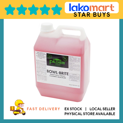 FALCHEM Bowlbrite Heavy duty Toilet Cleaner Descaler 1ltr 5 ltr ...