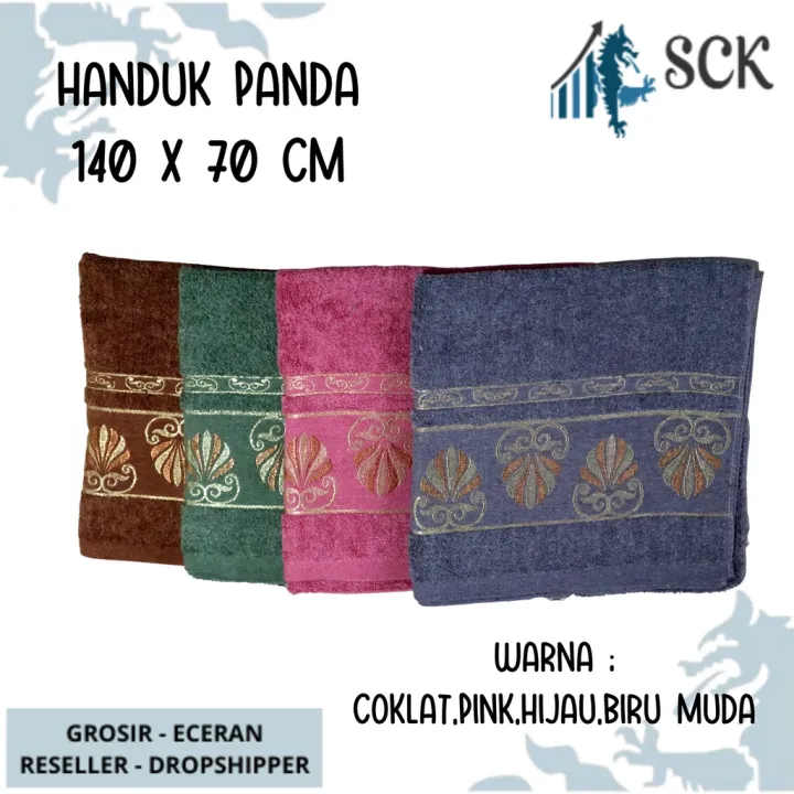 Handuk Mandi PANDA 140x70cm Motif Batik Corak / Perlengkapan Mandi ...