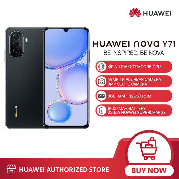 HUAWEI Nova Y71 Smartphone | 8GB RAM + 128GB ROM | Kirin 710A | 6.75 ...