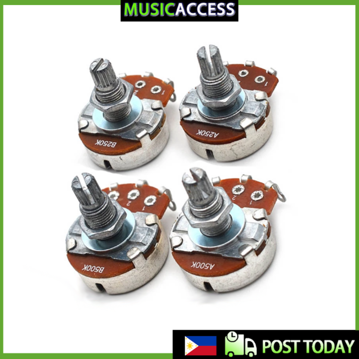 A500K/B500K/A250K/B250K Split shaft 18mm Guitar Volume Tone Pots ...