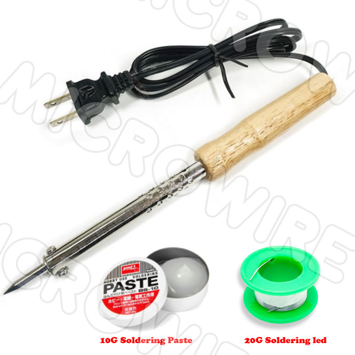 Soldering Set Soldering Iron w/ lead /flux paste | Lazada PH