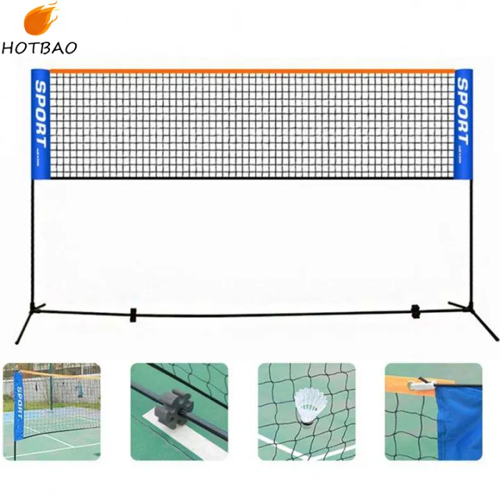 Portable Folding Badminton Net Rack Tennis Net Rack Indoor And Outdoor ...