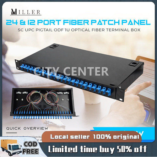 【Fast delivery】ODF 12/24 Port Optical Distribution Frame 12Core With ...