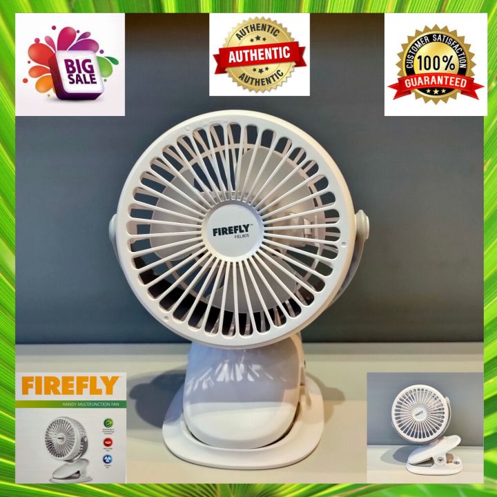 Original (Firefly 3-Speed Rechargeable Portable Clip-on Fan) | Lazada PH