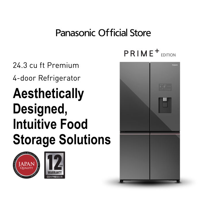 Panasonic NR-XY680YMMP 24.3 cu.ft. Premium 4-door Refrigerator with ...