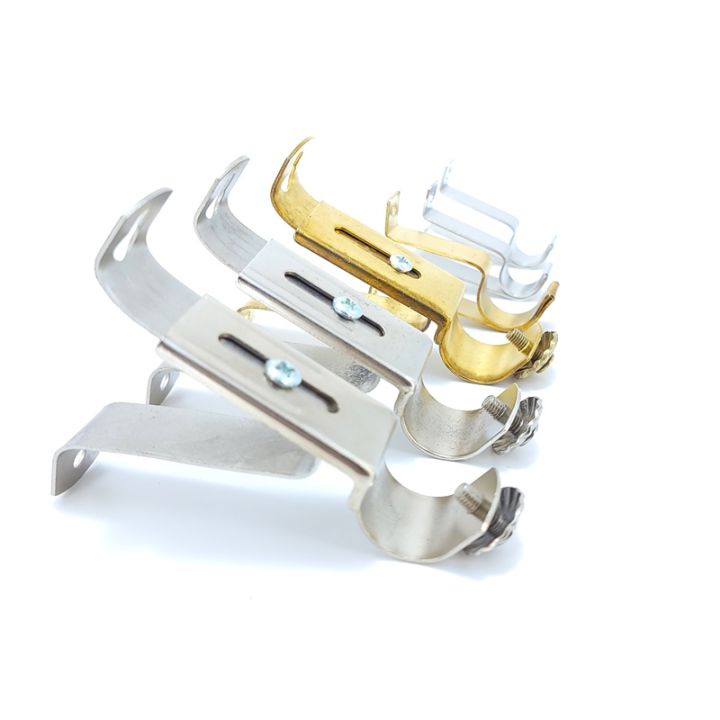 per/pc Adjustable CHROME Curtain Rod Brackets | Lazada PH