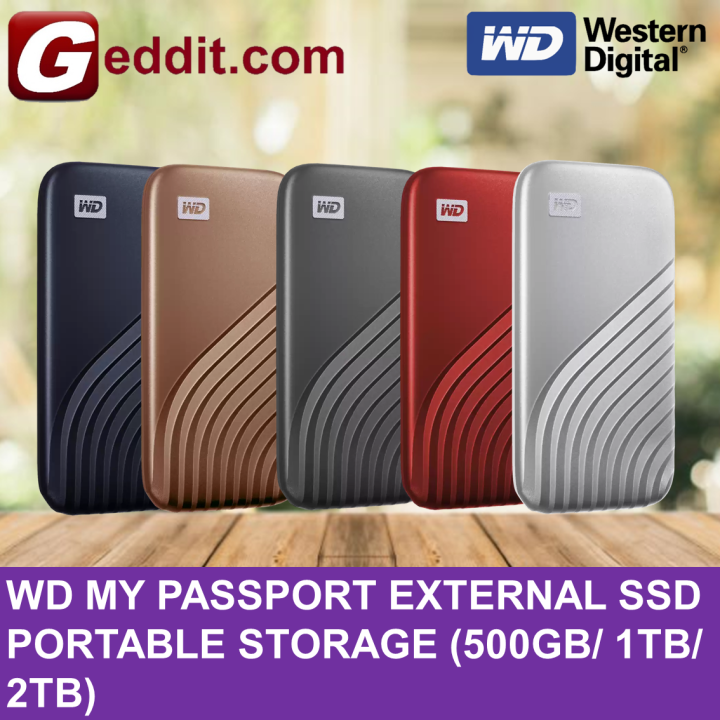 WD MY PASSPORT SSD EXTERNAL SSD TYPE-C WITH 3.0 ADAPTER (500GB/ 1TB ...