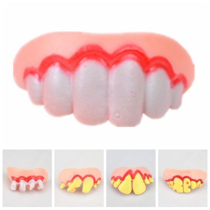 YOUXIFEIFEI 10 Style Funny Dentures Shocker Denture Gags Ugly Teeth ...