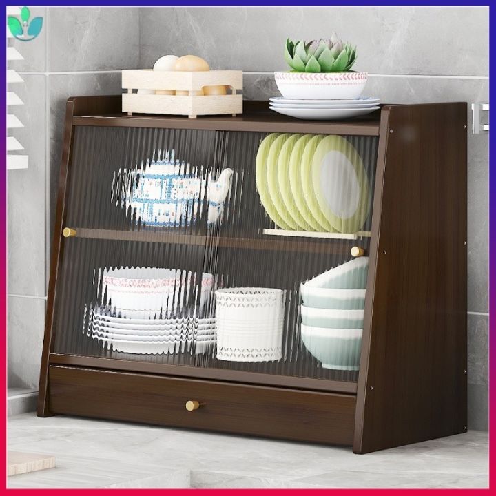 【aoshou6】Japanese-Style Desktop Sideboard Cabinet Kitchen Locker Sub ...