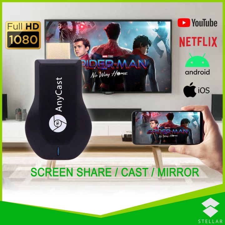 AnyCast Chromecast M4 PLUS / M9 PLUS TV Stick WiFi Dongle Receiver ...