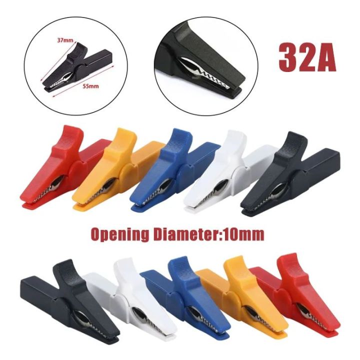 55mm Battery Test Crocodile Clamp Connector for Banana Plug 4mm ...