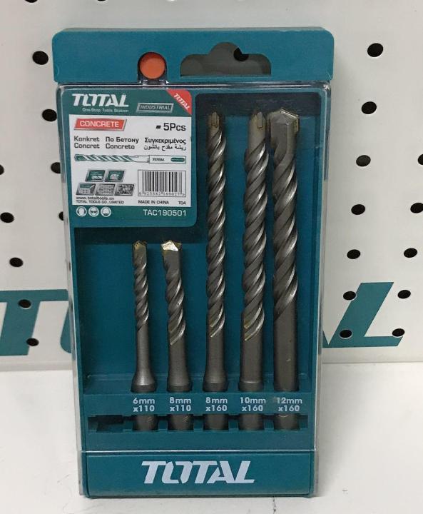 Total 5 pcs SDS plus hammer drill bit set TAC190501(industrial supplies ...