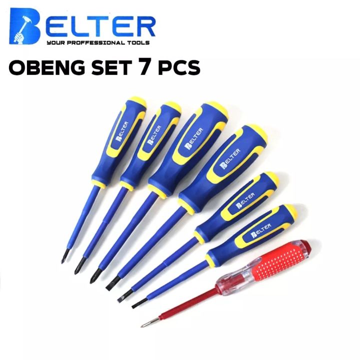 TERLARIS!!!!Obeng Listrik Set 7 Pcs Insulation Screwdriver Test pen set ...