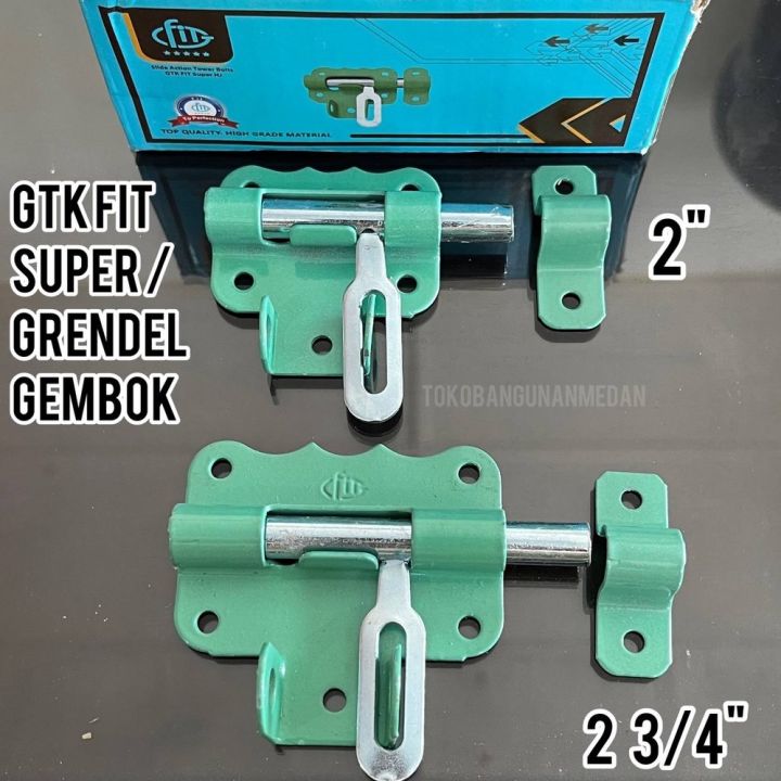 GTK / GRENDEL TEMPAT KUNCI GEMBOK 2 INCH , 2 3/4 INCH SUPER HIJAU FIT ...