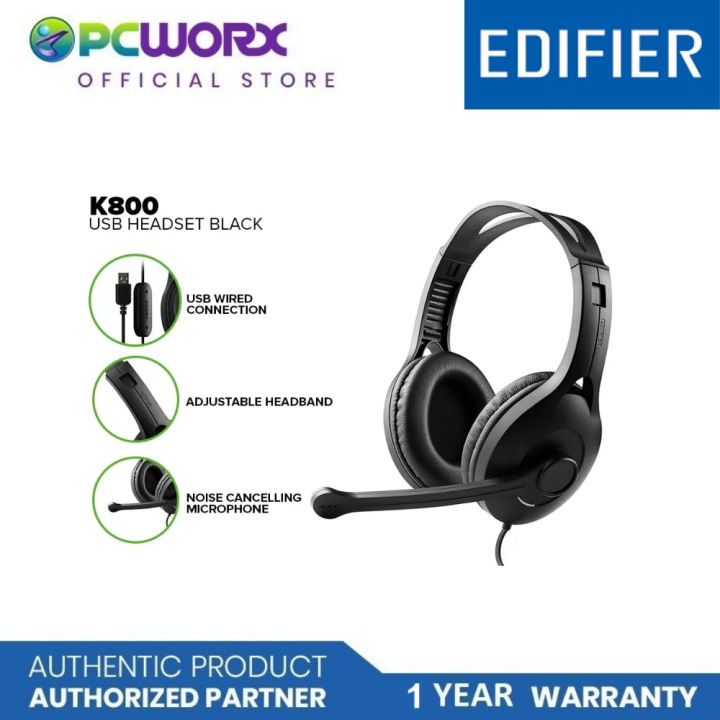 Edifier K800 Noise Cancellation USB Headset | Lazada PH