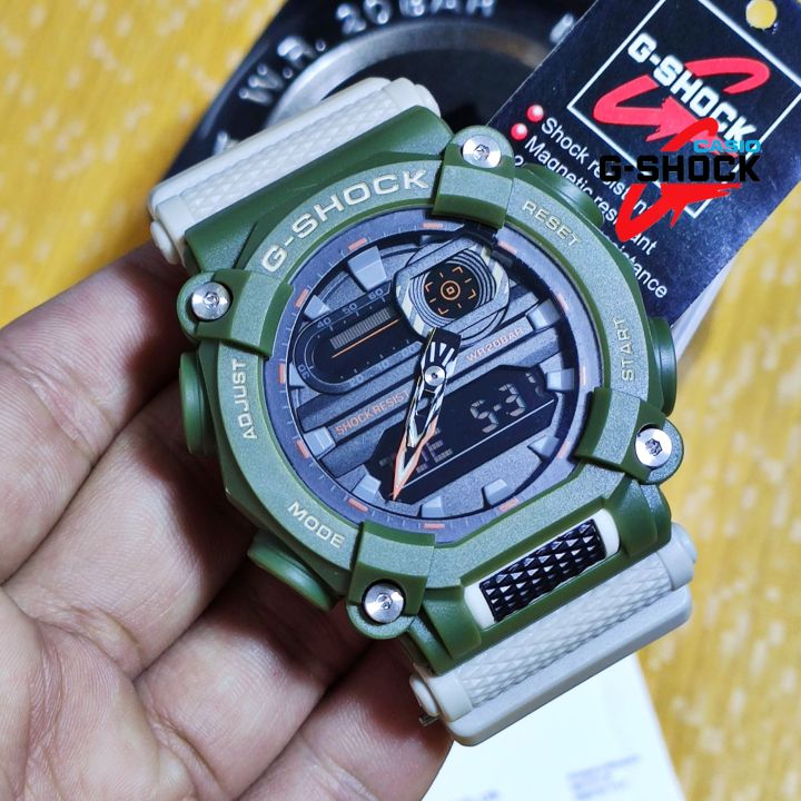 Original Men's Watch GSh0ck GA-900HC DualTime Steel Back Actual-Pic ...